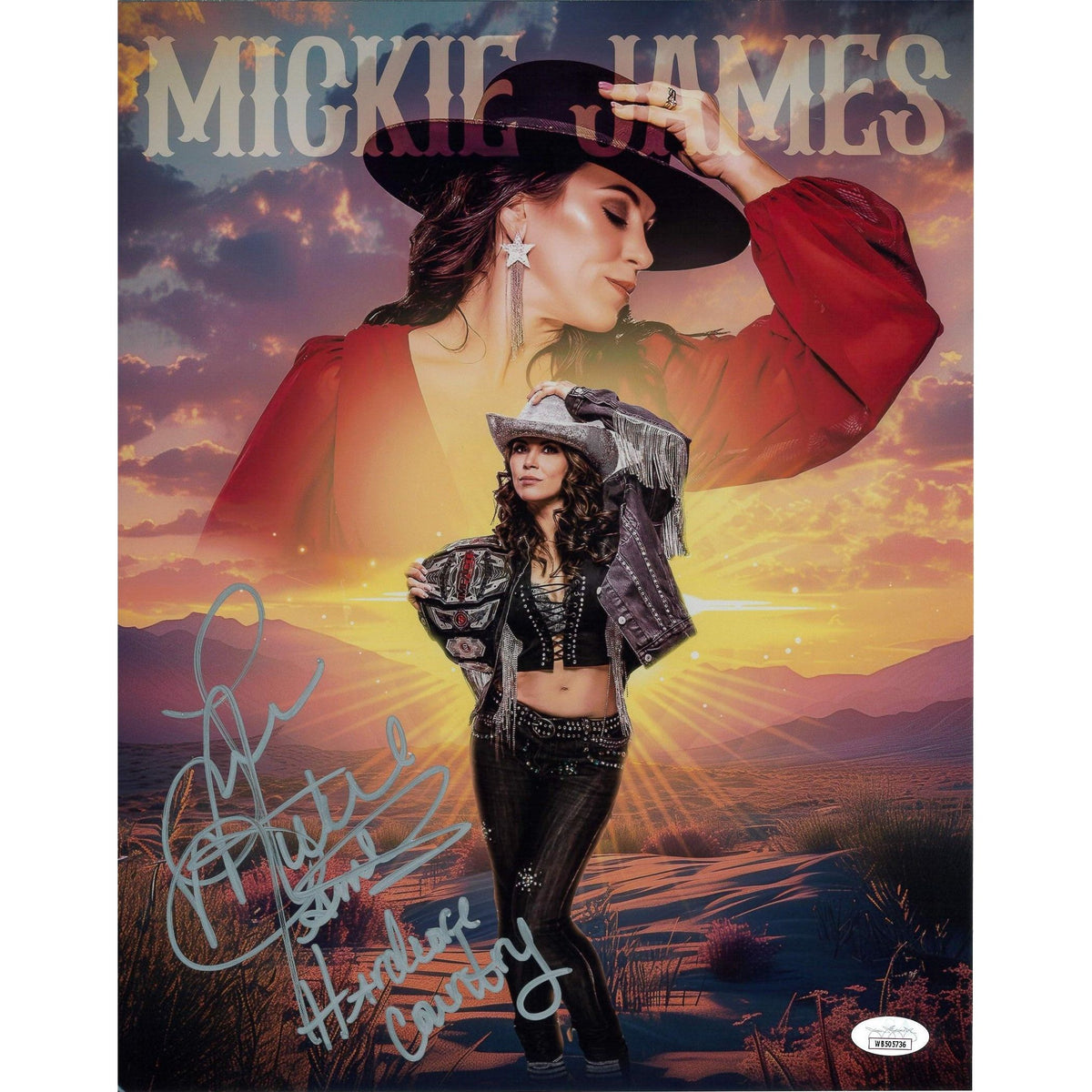 Mickie James AsylumGFX METALLIC 11 x 14 Poster - JSA AUTOGRAPHED ...