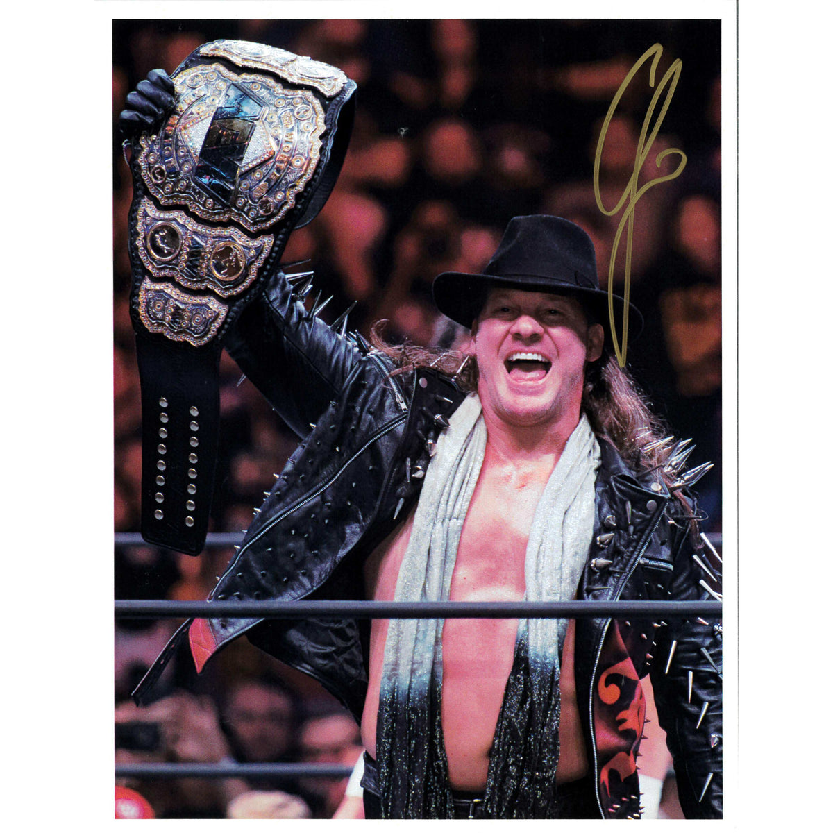 Chris Jericho AEW Title 8.5 x 11 Promo - AUTOGRAPHED — Highspots.com
