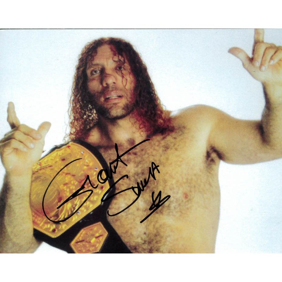 Giant Silva Title on Shoulder 8 x 10 Promo - AUTOGRAPHED — Highspots.com