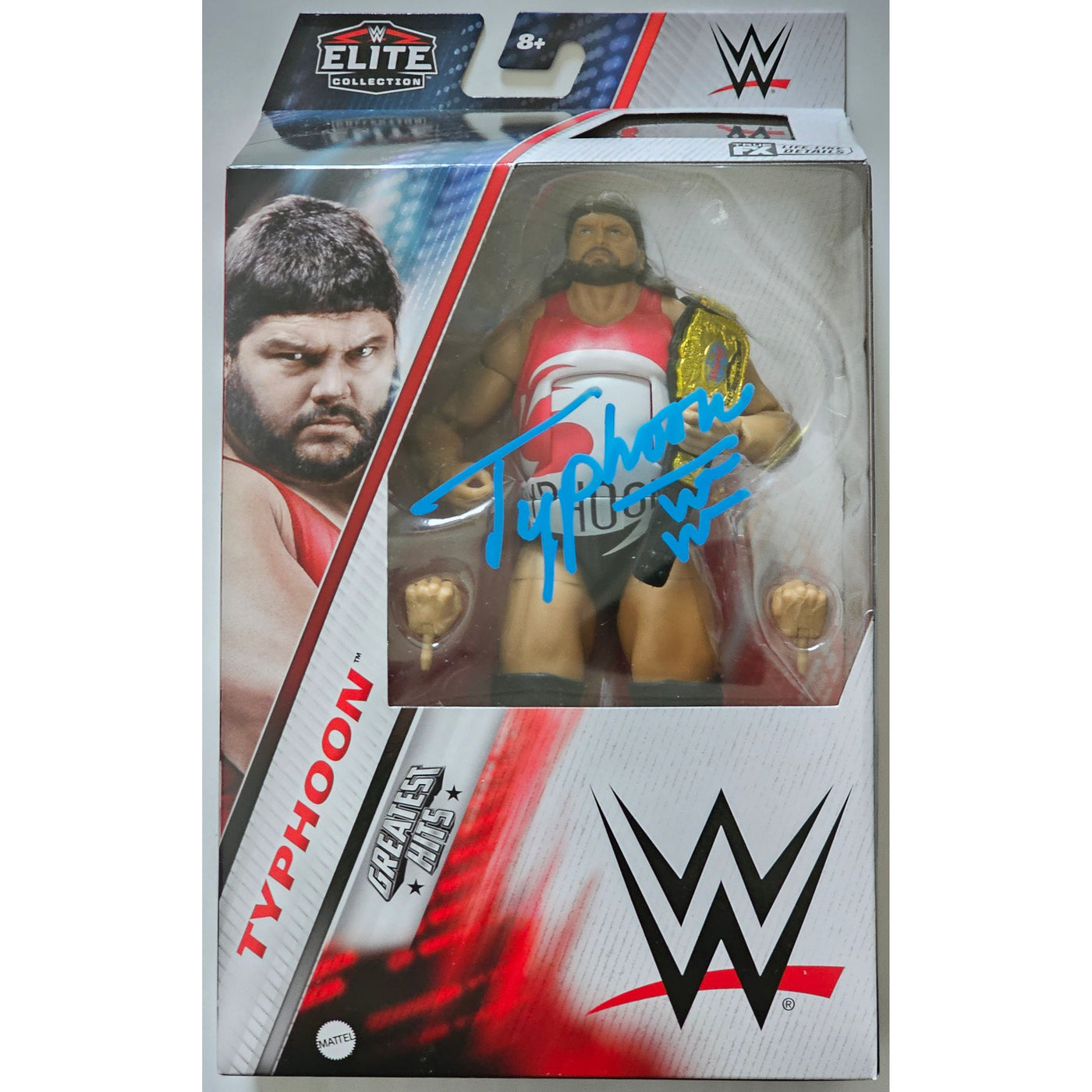 Typhoon WWE Elite Greatest Hits Figure - AUTOGRAPHED — Highspots.com