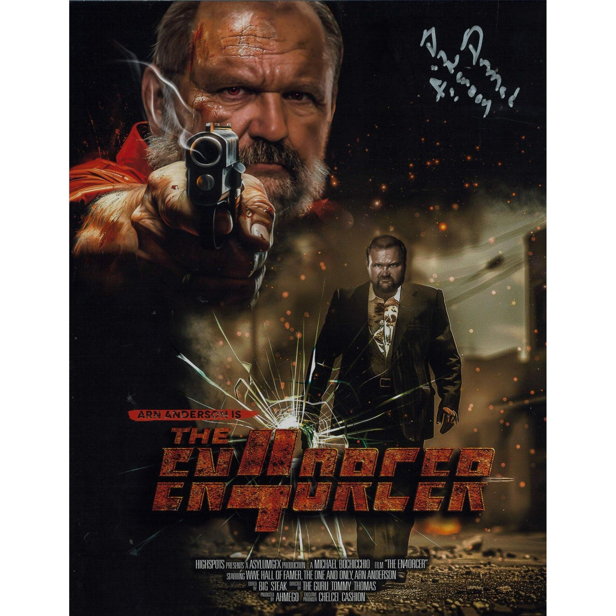 Arn Anderson AsylumGFX METALLIC 11 x 14 Poster - AUTOGRAPHED ...