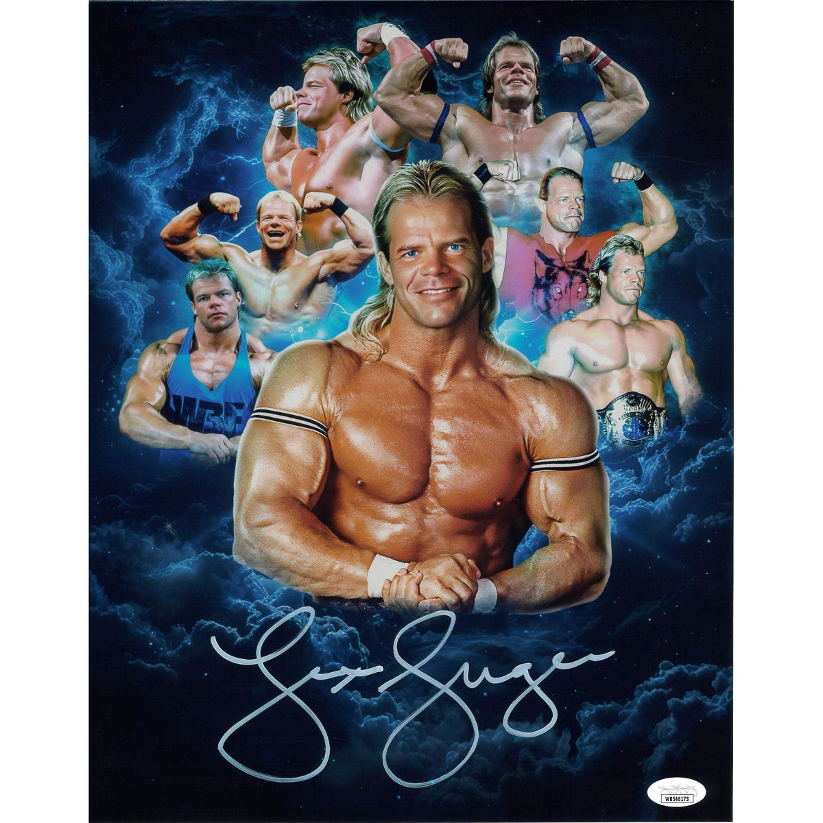 Lex Luger AsylumGFX METALLIC 11 x 14 Poster - JSA AUTOGRAPHED ...