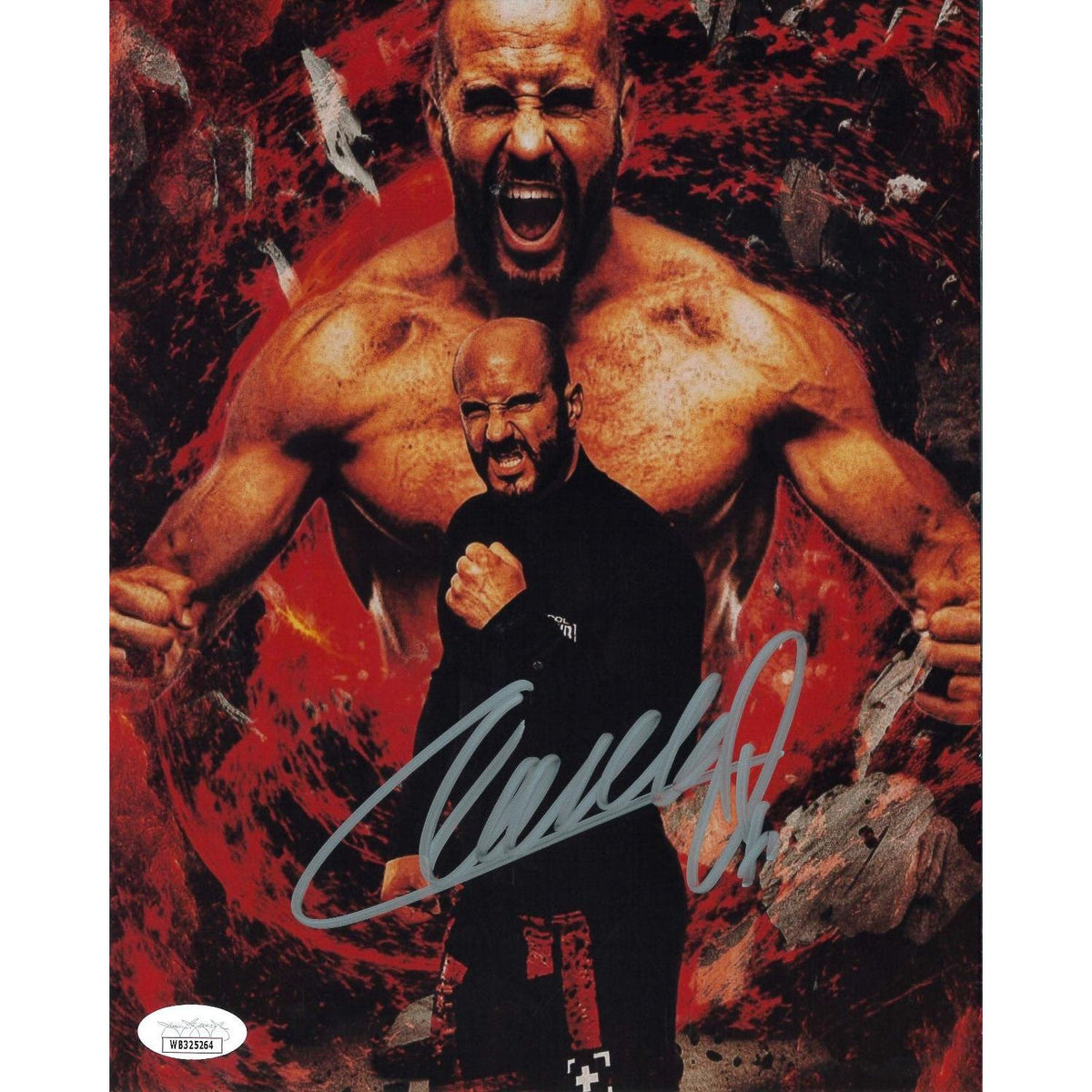 Claudio Castagnoli MSC METALLIC 8 x 10 Promo - JSA AUTOGRAPHED ...