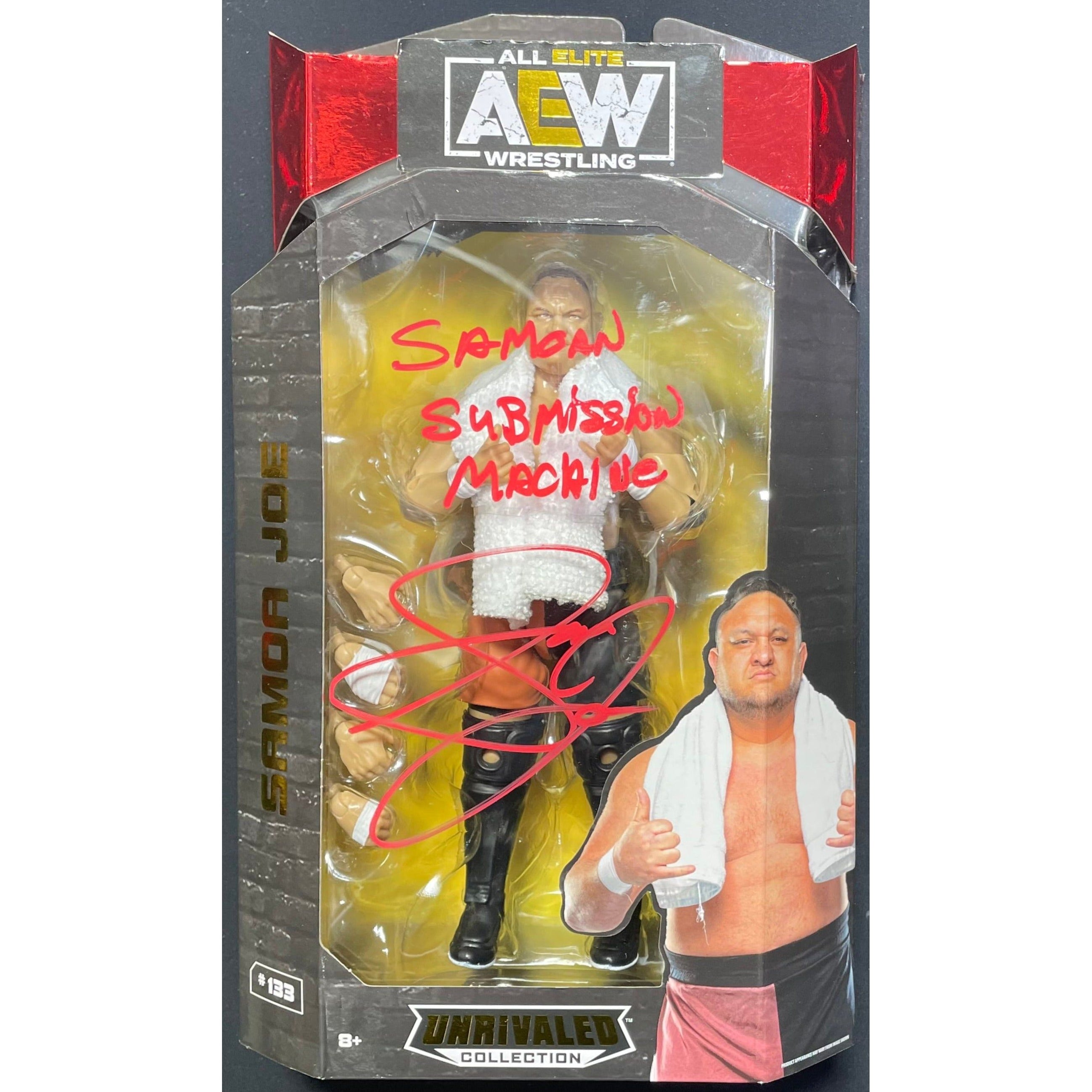 Samoa Joe AEW Unrivaled Figure - Autographed — Highspots.com