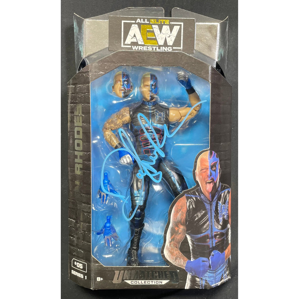 Dustin Rhodes AEW Unmatched Figure - JSA AUTOGRAPHED — Highspots.com