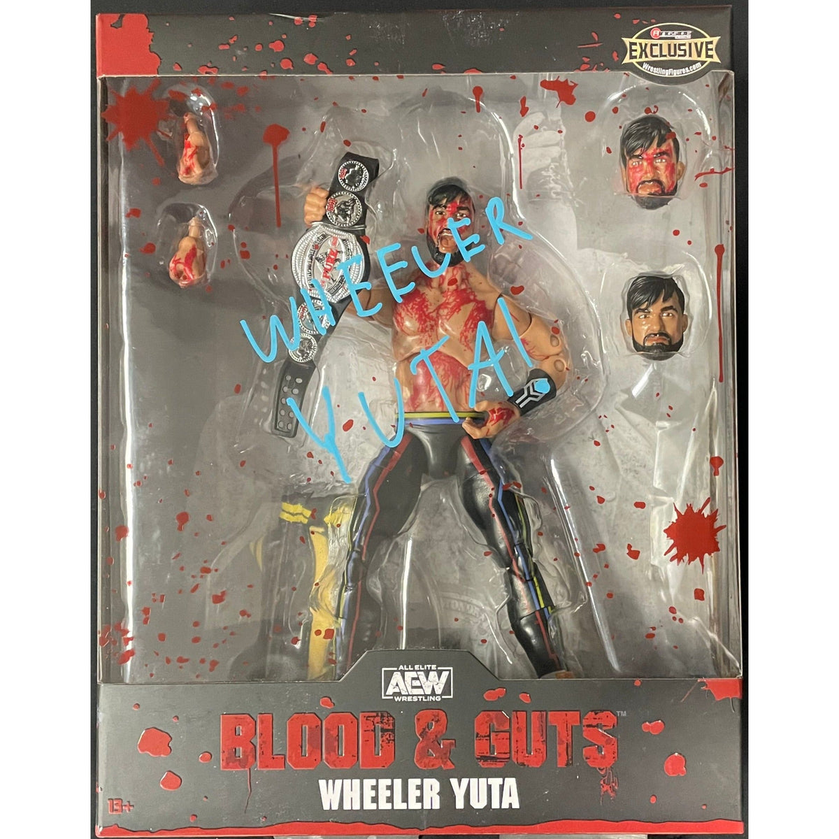 Wheeler Yuta AEW Blood & Guts Figure - Autographed — Highspots.com