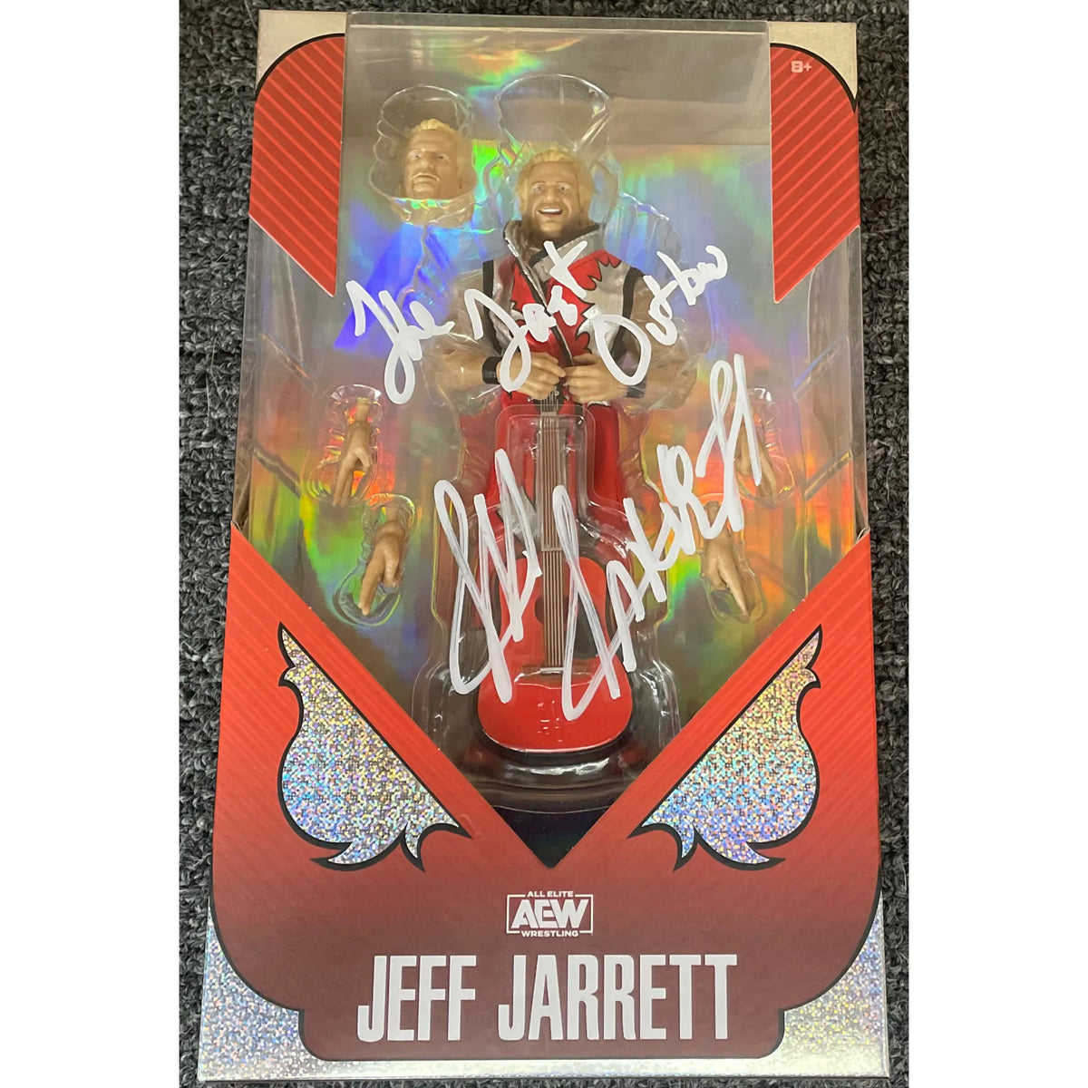 Jeff Jarrett AEW Ringside Exclusive Figure - JSA Autograph — Highspots.com