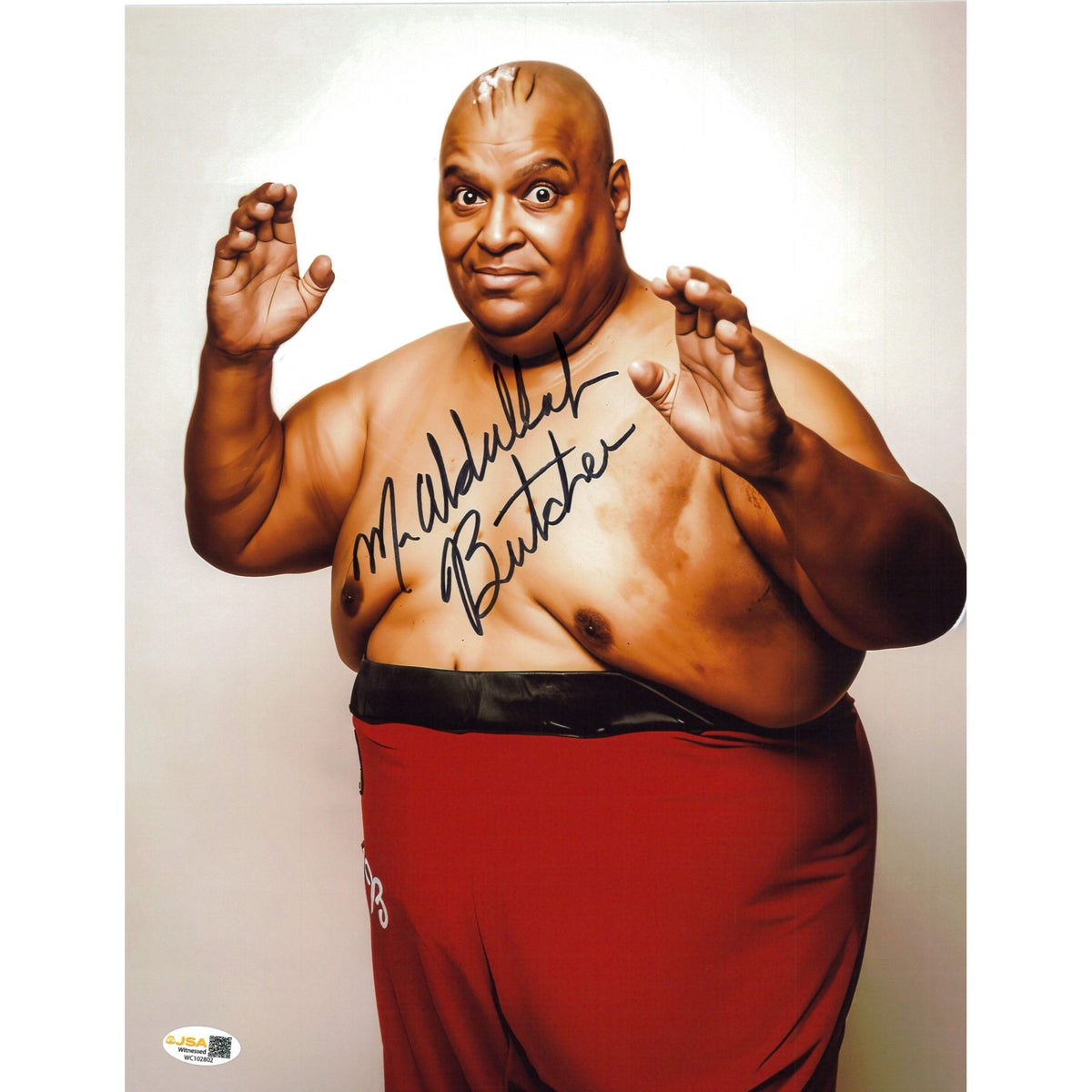 Abdullah The Butcher Pose 8x10 Promo or 11x14 Poster - JSA Autograph ...
