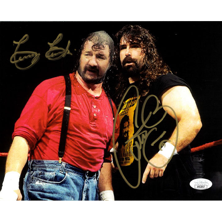 Cactus Jack & Terry Funk (Chainsaw Charlie) In Ring 8 x 10 Promo - JSA ...