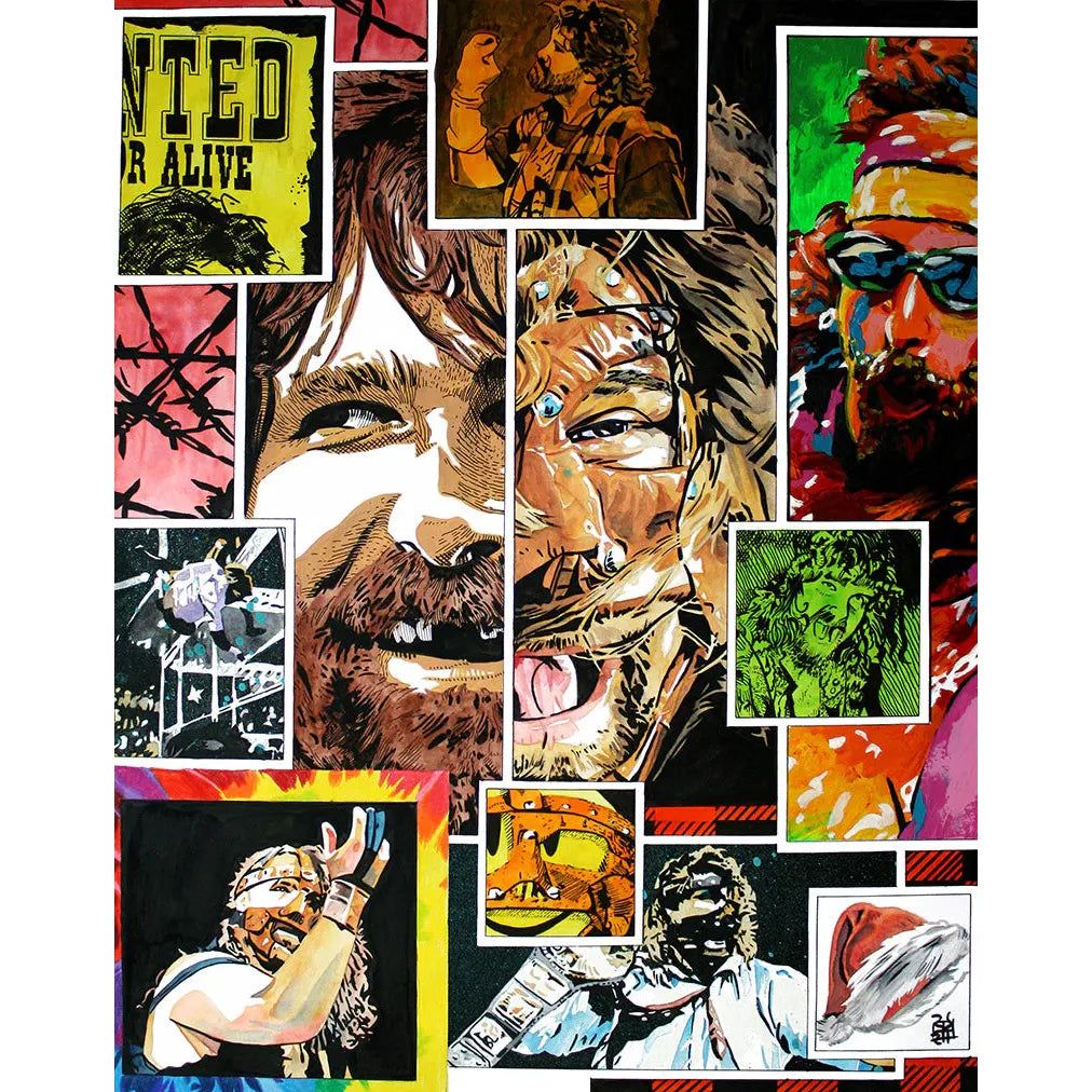 Mick Foley: Mosaic 11x14 Poster — Highspots.com