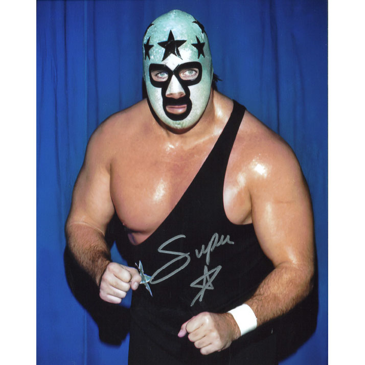 Masked Superstar Pose 8 x 10 Promo - AUTOGRAPHED — Highspots.com