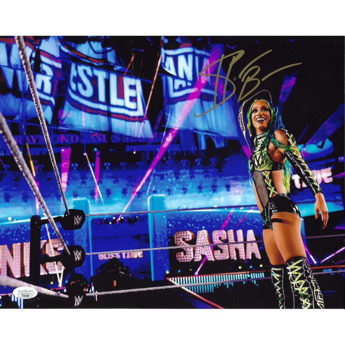 Sasha Banks WM 37 11 x 14 Poster - JSA AUTOGRAPHED — Highspots.com