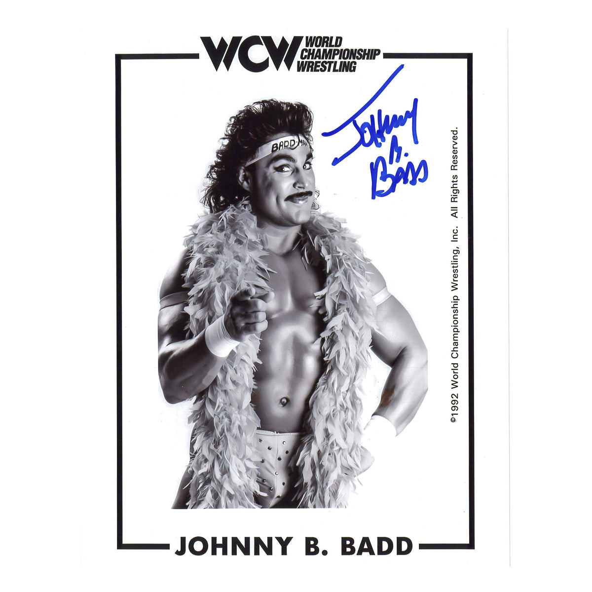 Johnny B Badd WCW Render 8x10 Promo - Autographed — Highspots.com