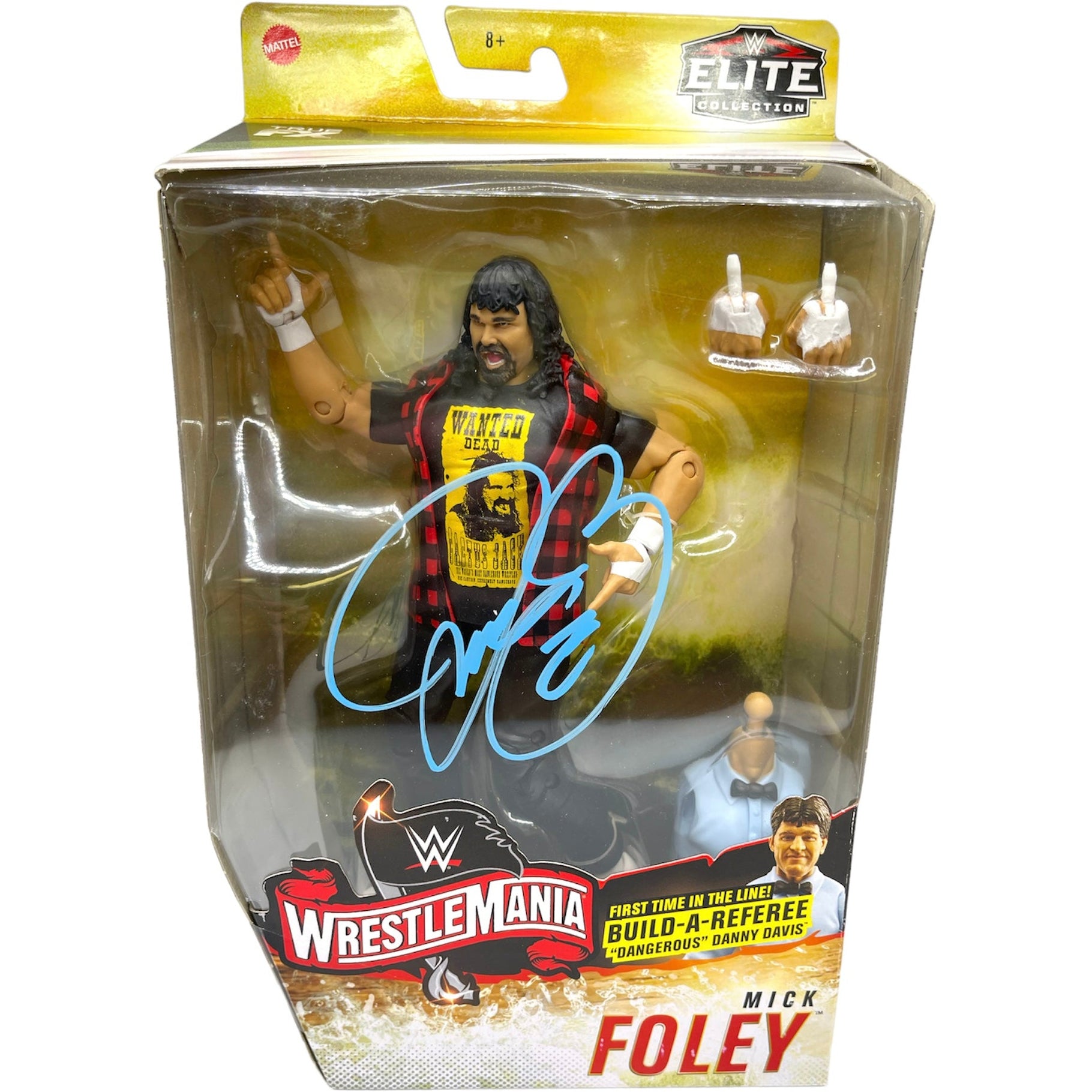 Mick Foley WWE Elite Build-A-Referee - Autographed — Highspots.com