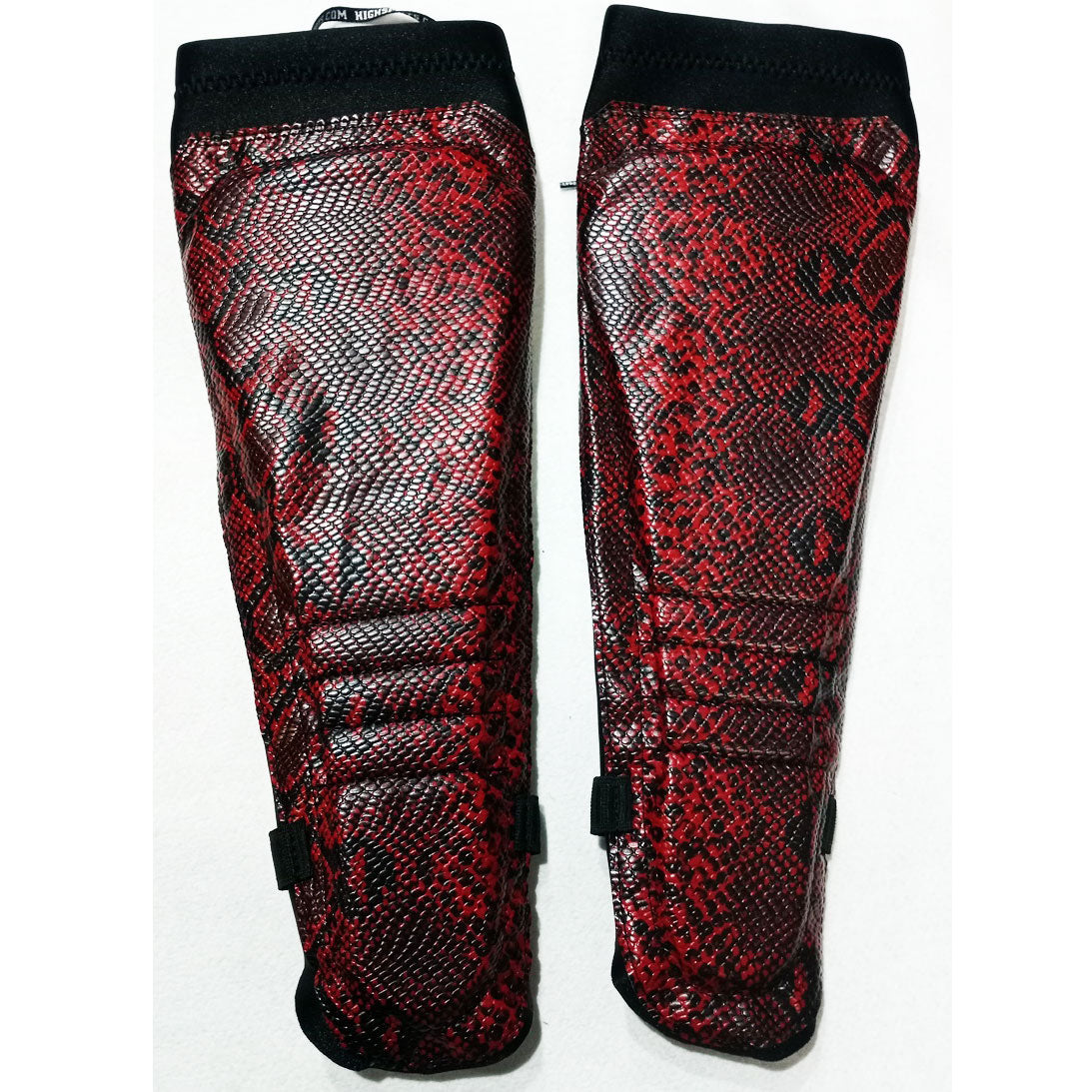 Red Snake Print on Black Kickpads — Highspots.com