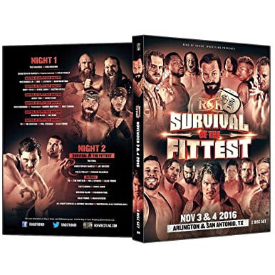 Ring of Honor - Survival of the Fittest 2016 Double DVD Set — Highspots.com