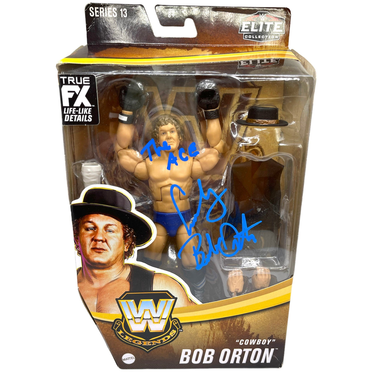 Cowboy Bob Orton Series 13 WWE Elite Figure -Autographed — Highspots.com