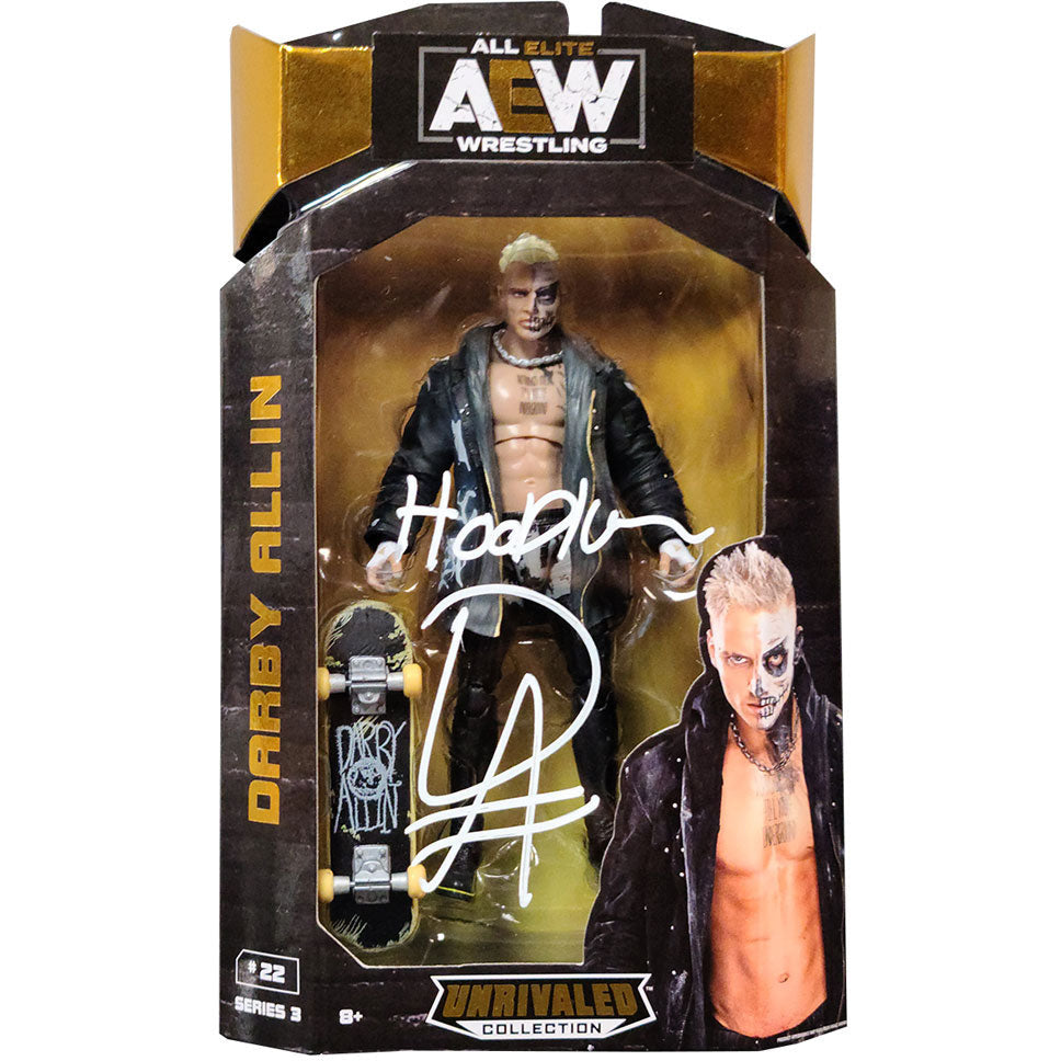 Darby Allin AEW Figure - AUTOGRAPHED with Protector — Highspots.com