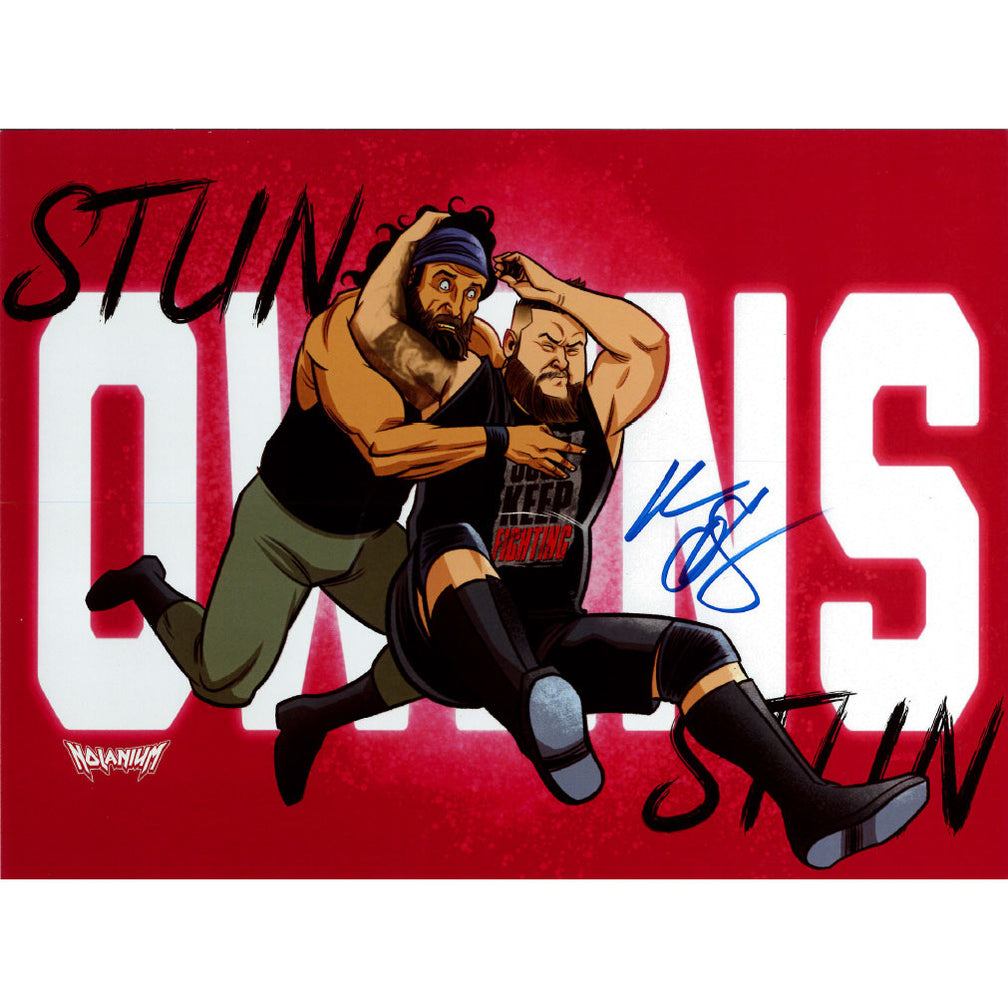 Kevin Owens Stun Nolanium 10.5 x 14 Poster - AUTOGRAPHED — Highspots.com
