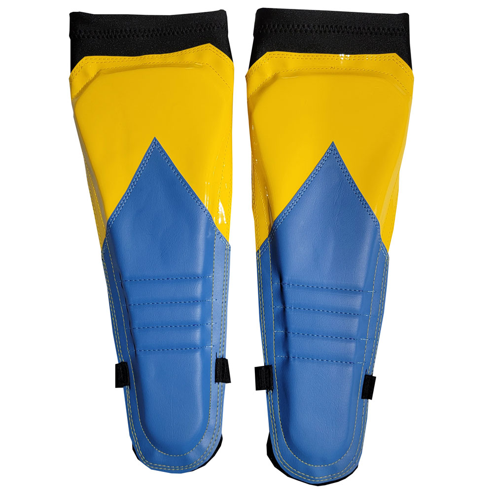 Blue Natural on Yellow Patent on Black Kickpads — Highspots.com