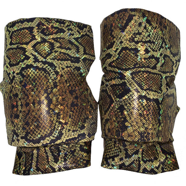 AMA Basic Gold Snakeskin Knee Pads — Highspots.com