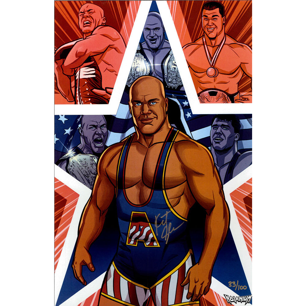 Kurt Angle Nolanium 11 x 17 Poster - AUTOGRAPHED and NUMBERED ...