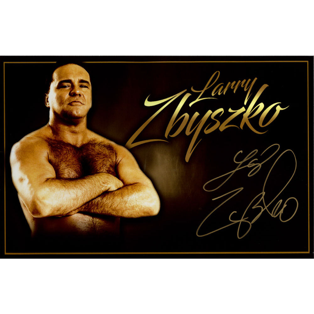 Larry Zbyszko 11x17 Poster - AUTOGRAPHED — Highspots.com