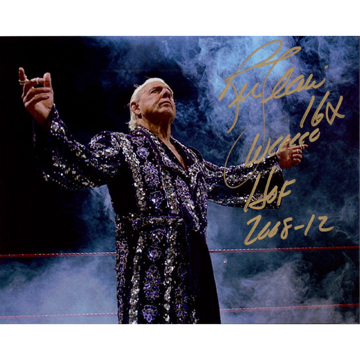 Ric Flair Promo with Special Inscription - AUTOGRAPHED — Highspots.com