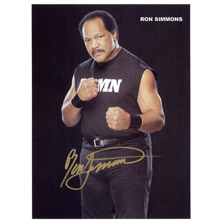 Ron Simmons Promo - AUTOGRAPHED — Highspots.com