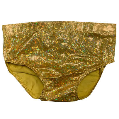Gold Shattered Glass Hologram Trunks — Highspots.com