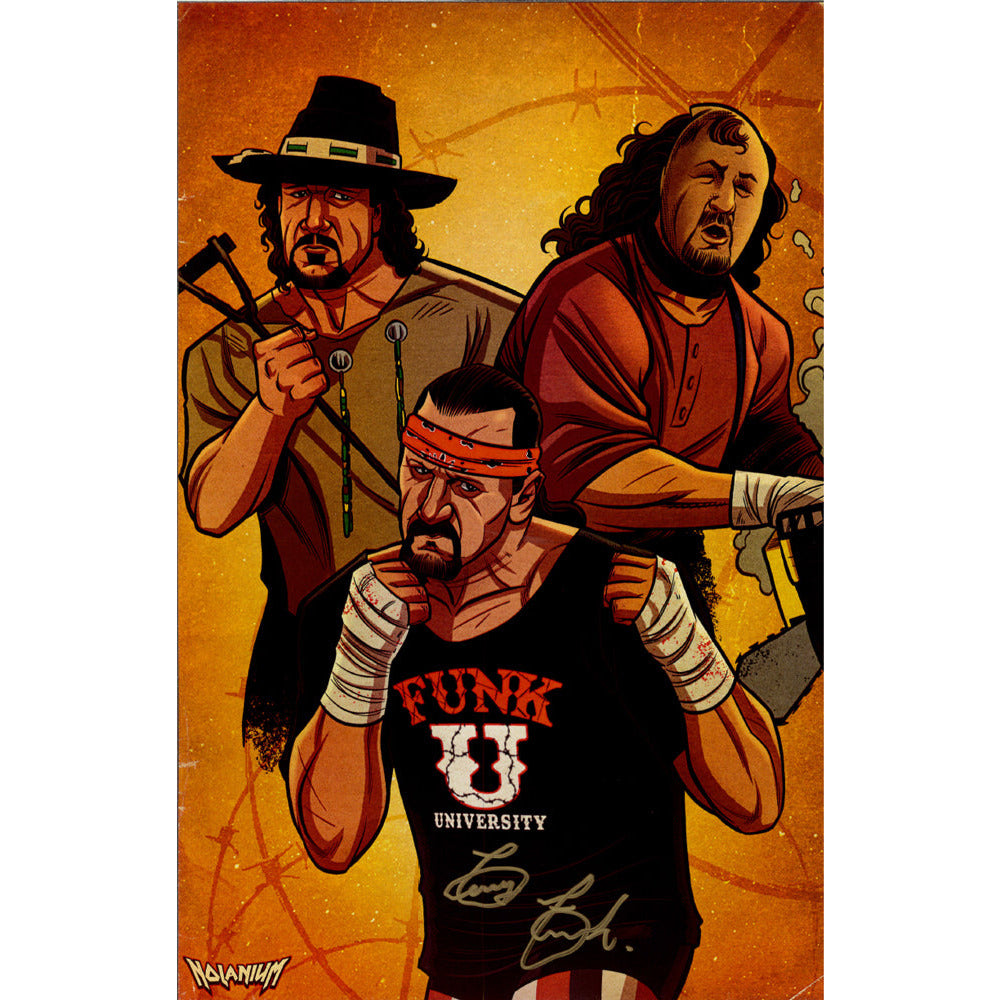 Terry Funk 11x17 Print - JSA AUTOGRAPHED — Highspots.com