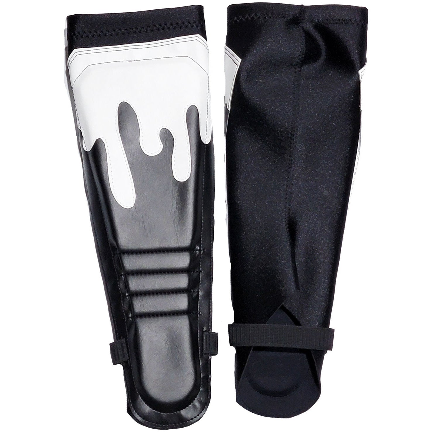 White Drip on Black on Black Kickpads — Highspots.com